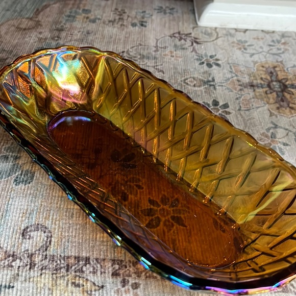 Dining | Vintage Carnival Glass Dish | Poshmark